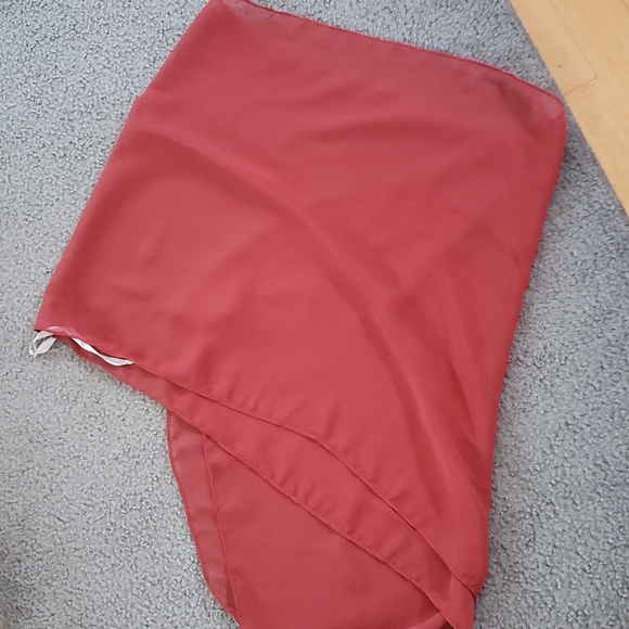 Accessories | Persimmon Color Chiffon Shawl | Poshmark